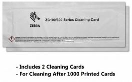 Zebra ZC100/ ZC300 Cleaning Kit, 2 cleaning cards